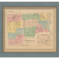 1891 Map of New Britain Township Bucks County Pennsylvania - Etsy