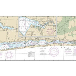 FORT WALTON BEACH, Florida - 2014 Nautical Chart - Etsy