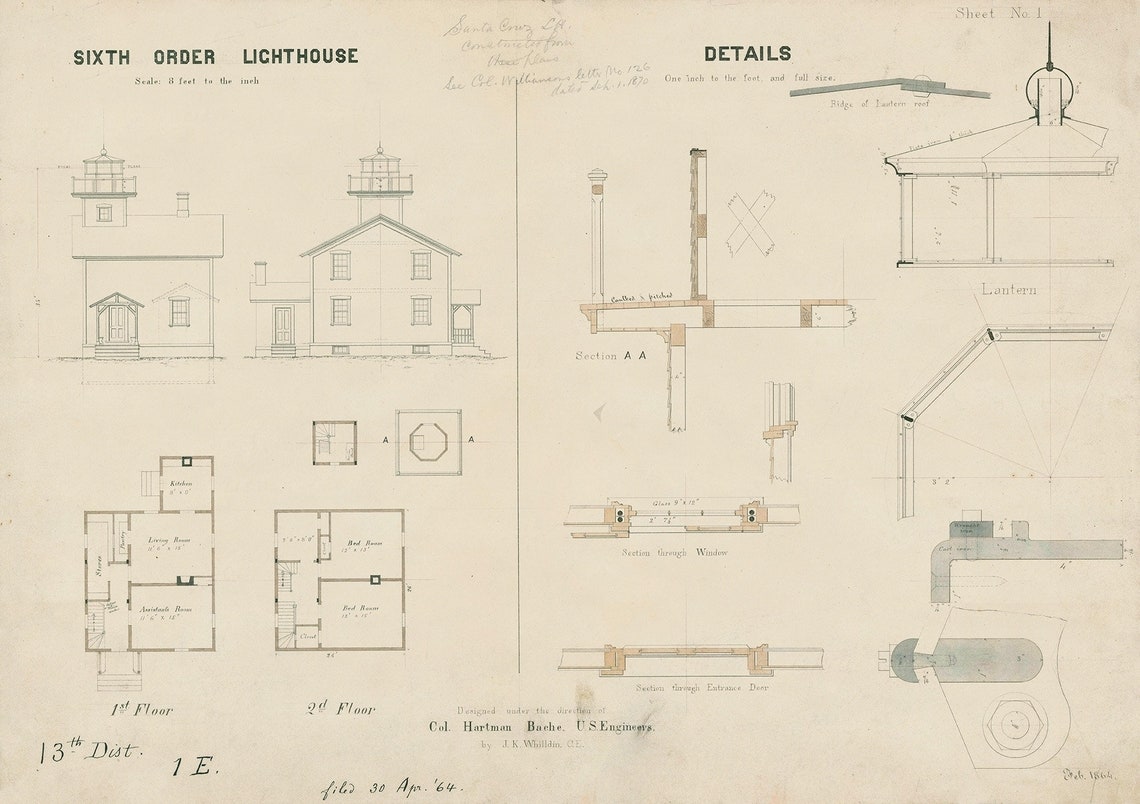 EDIZ HOOK LIGHTHOUSE Port Angeles Washington Drawing and | Etsy