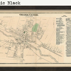 Village of ORANGE, Massachusetts 1871 Map - Etsy