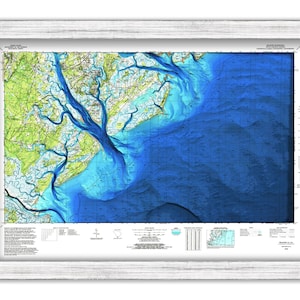 BEAUFORT INLET, South Carolina - 1978 Nautical Chart - Etsy