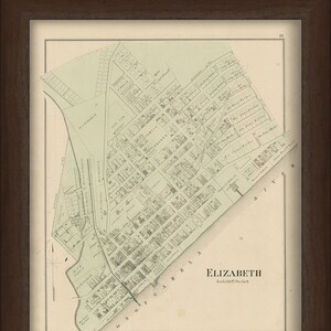 ELIZABETH, Pennsylvania 1876 Map - Replica or Genuine ORIGINAL - Etsy