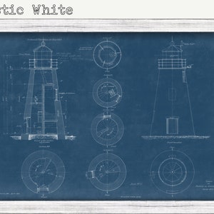 CONCORD POINT LIGHTHOUSE, Maryland - Blueprint Drawing and Plan of the ...