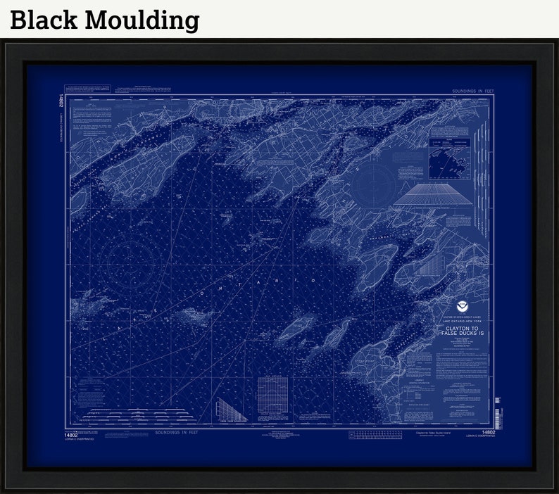Clayton to False Duck Island New York 2005 Nautical Chart | Etsy