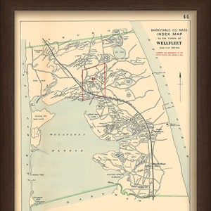 Town of WELLFLEET, Massachusetts 1910 - Etsy
