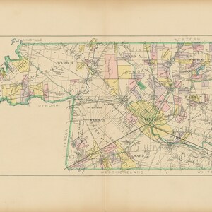 ROME, New York 1907 Map - Etsy