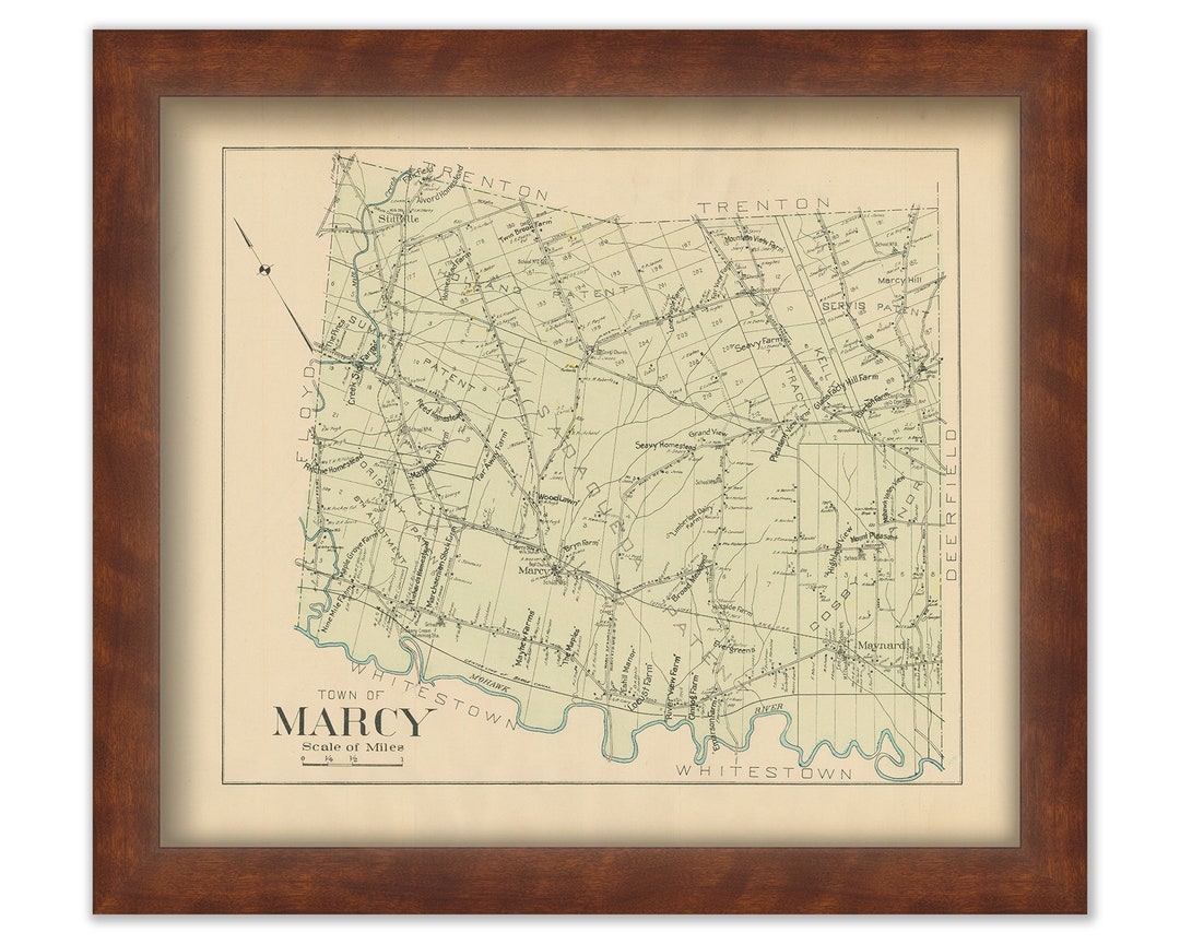 MARCY, New York 1907 Map - Etsy
