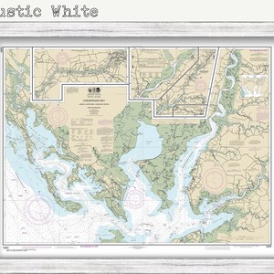 CHESAPEAKE BAY, Honga, Nanticoke, Wicomico Rivers and Fishing Bay ...