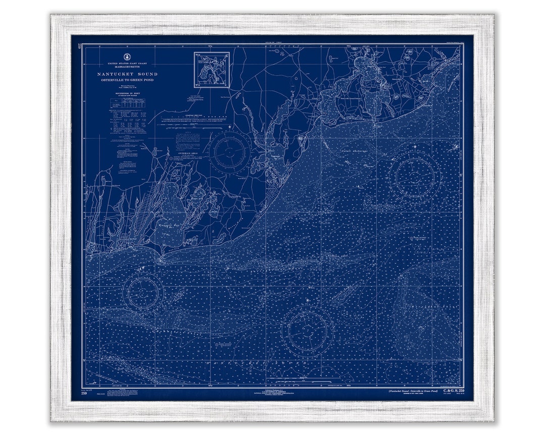OSTERVILLE, COTUIT and FALMOUTH, Massachusetts - Nautical Chart ...