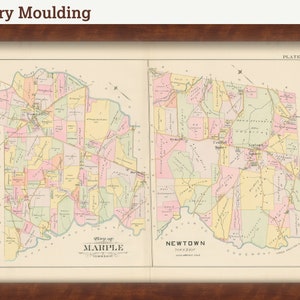 MARPLE and NEWTOWN, Pennsylvania - 1892 Map - Etsy