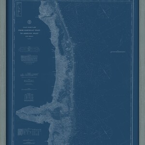 BARNEGAT Inlet to ABSECON Inlet, New Jersey 1879 Nautical Chart ...