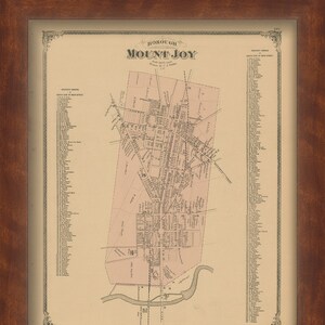 Mount Joy, Pennsylvania 1875 Map Replica or GENUINE ORIGINAL - Etsy