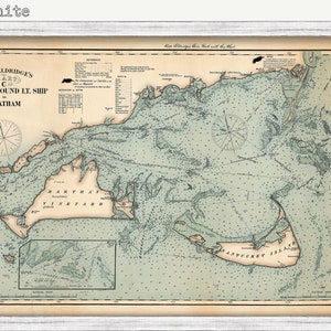 Vineyard Sound Lt Ship to Chatham-chart C- by George W. Eldridge 1924 ...