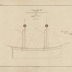 NANTUCKET LIGHTSHIP - Drawing and Plan of the Lightship 1855 - Etsy
