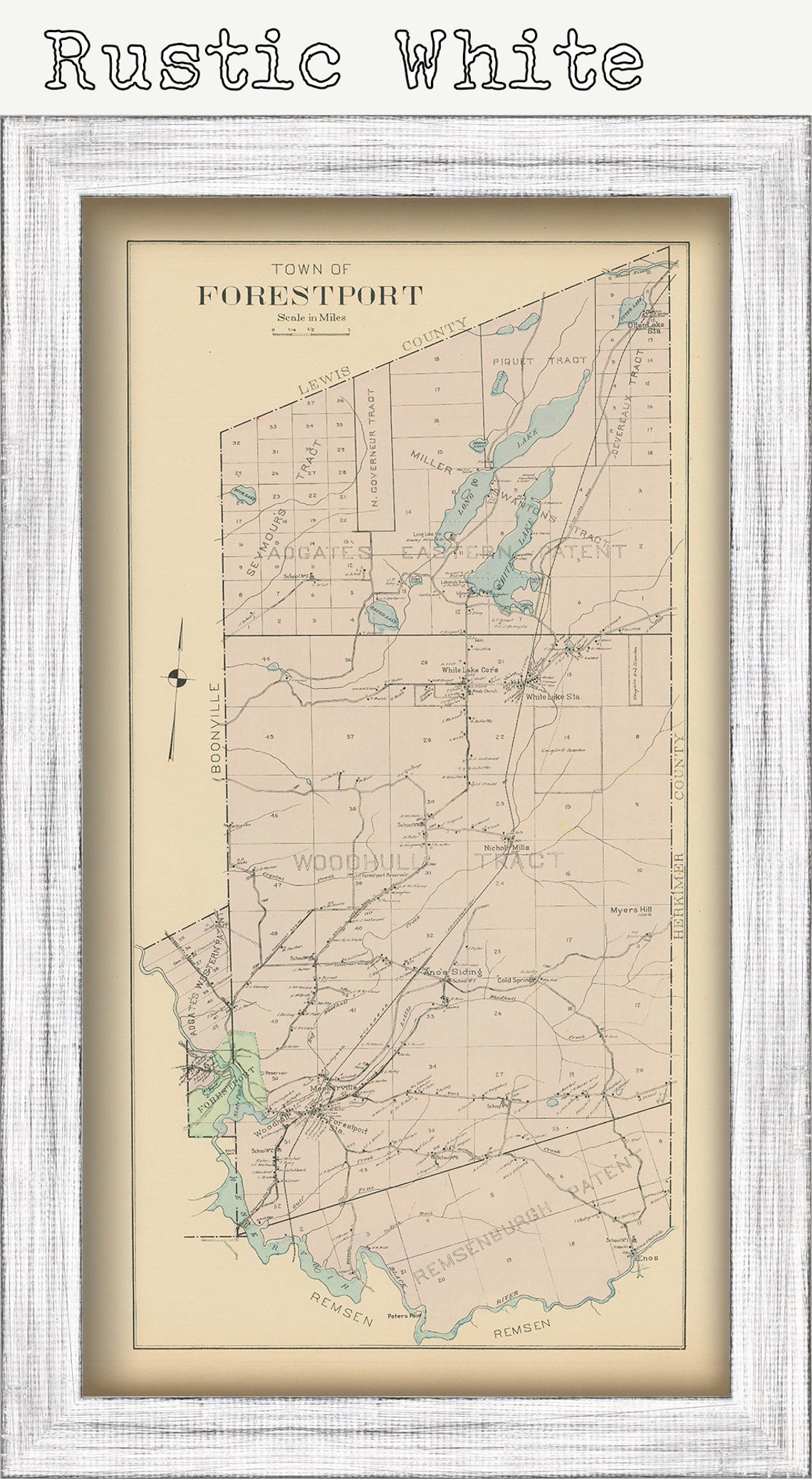 FORESTPORT, New York 1907 Map - Etsy