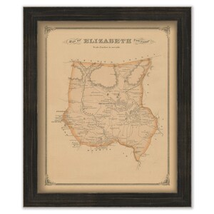 ELIZABETH, Pennsylvania 1875 Map - Replica or GENUINE ORIGINAL - Etsy
