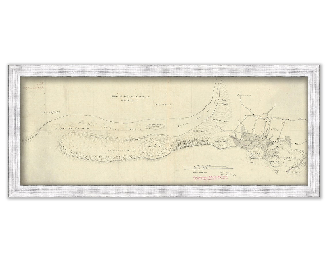 Scituate Harbor and North River, Massachusetts - Chart Published in ...