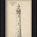 LOGGERHEAD KEY LIGHTHOUSE Florida Drawing and Plan of the - Etsy