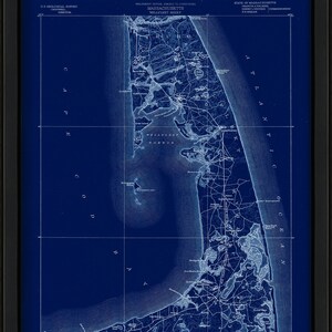 WELLFLEET, TRURO and EASTHAM, Massachusetts 1890 - Topographic Map ...