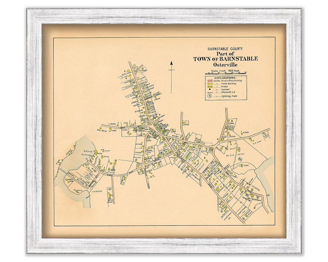 OSTERVILLE, Massachusetts 1910 - Etsy