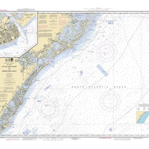 Little Egg Harbor to Hereford Inlet, New Jersey - 2010 Nautical Chart ...