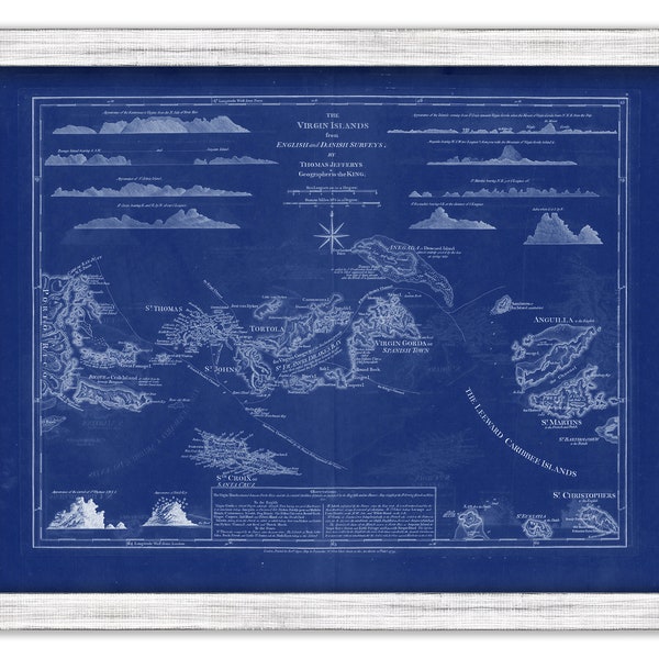 Virgin Islands Nautical Chart - Etsy