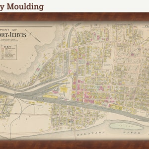 Village of PORT JERVIS, New York 1903 Map - Replica or Genuine Original ...