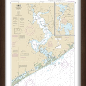 NEW RIVER, North Carolina - 2017 Nautical Chart - Etsy