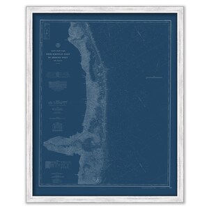 BARNEGAT Inlet to ABSECON Inlet, New Jersey 1879 Nautical Chart ...
