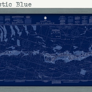 Grassy Key to Bahia Honda Key, Florida - 2008 NOAA Chart Blueprint - Etsy