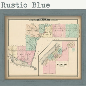 PEPIN COUNTY, Wisconsin 1878 Map, Replica or Genuine Original - Etsy
