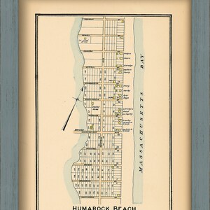 HUMAROCK, SCITUATE, Massachusetts - 1903 Map - Etsy