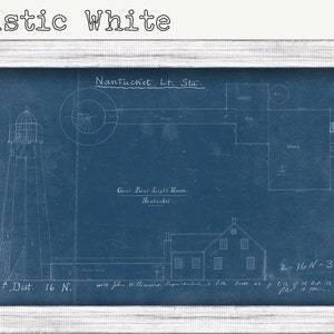 GREAT POINT LIGHTHOUSE, Nantucket, Massachusetts - Blueprint Drawing ...