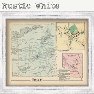 GRAY, Maine 1871 Map, Replica or Genuine ORIGINAL - Etsy