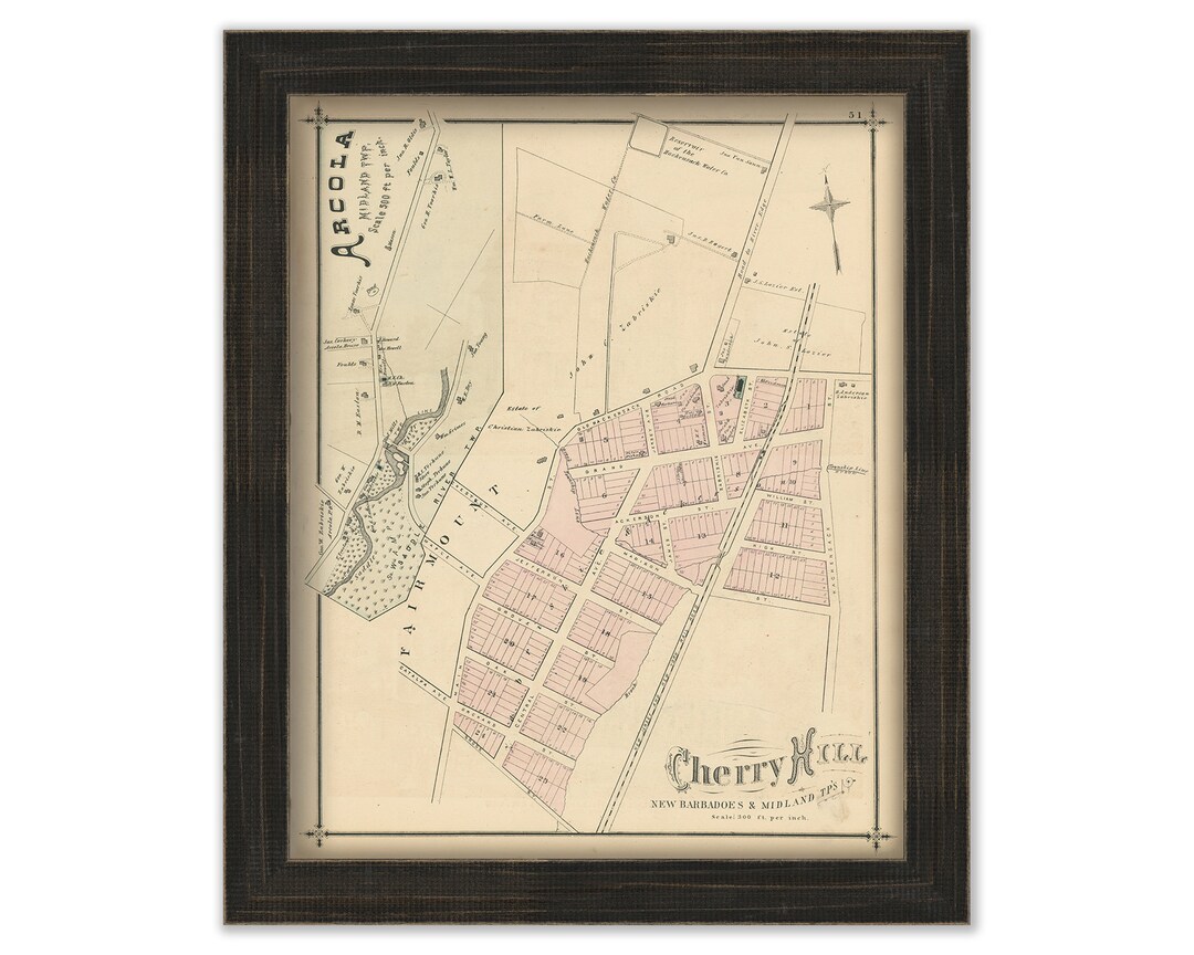 Cherry Hill and Arcola, Midland and New Barbadoes Township, New Jersey ...