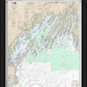 CASCO BAY, Maine 2019 Nautical Chart - Etsy