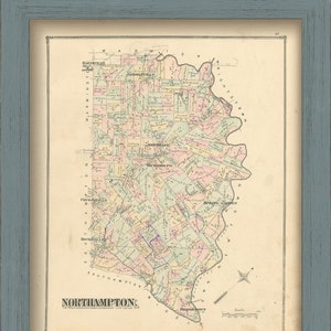 NORTHAMPTON, Pennsylvania - 1876 Map - Etsy