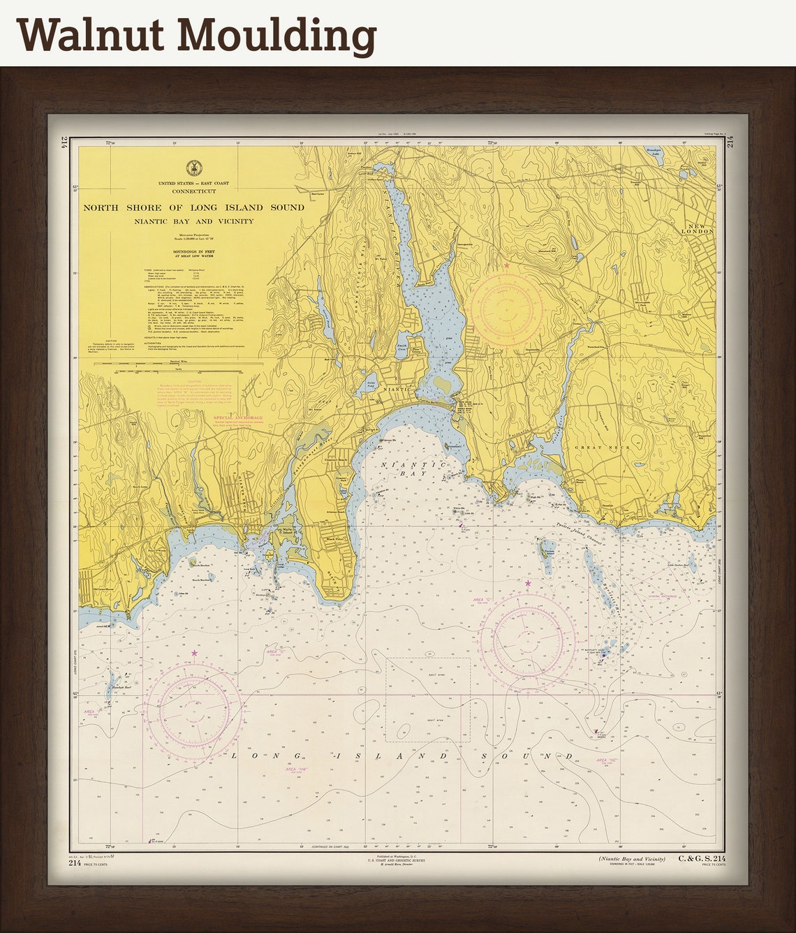 NIANTIC BAY and VICINITY Connecticut Nautical Chart - Etsy