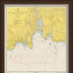 NIANTIC BAY and VICINITY, Connecticut - Nautical Chart Published in ...