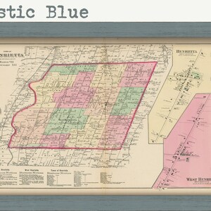 Town of HENRIETTA, New York 1872 Map - Etsy