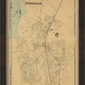 FORDHAM, New York 1868 Map - Etsy