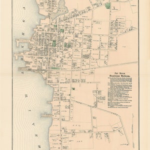 FAIRHAVEN, Massachusetts 1871 Map - Replica or GENUINE ORIGINAL - Etsy