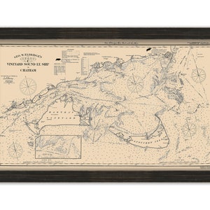 Vineyard Sound Lt Ship to Chatham-chart C- by George W. Eldridge 1924 ...
