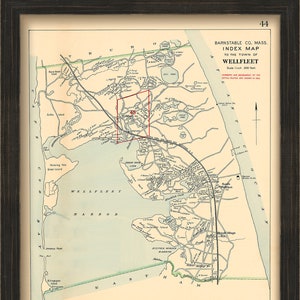 Town of WELLFLEET, Massachusetts 1910 - Etsy