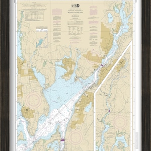 MOUNT HOPE BAY, Rhode Island - Nautical Chart Published in 2013 - Etsy