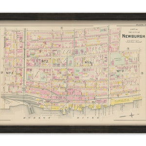 NEWBURG, New York 1903 Map - Replica or Genuine Original - Etsy