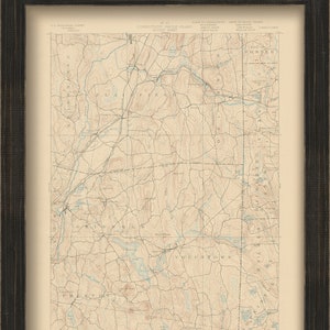 PLAINFIELD, GRISWOLD and VOLUNTOWN, Connecticut 1893 Topographic Map ...