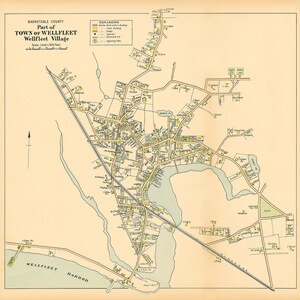 Village of WELLFLEET, Massachusetts 1910 - Etsy