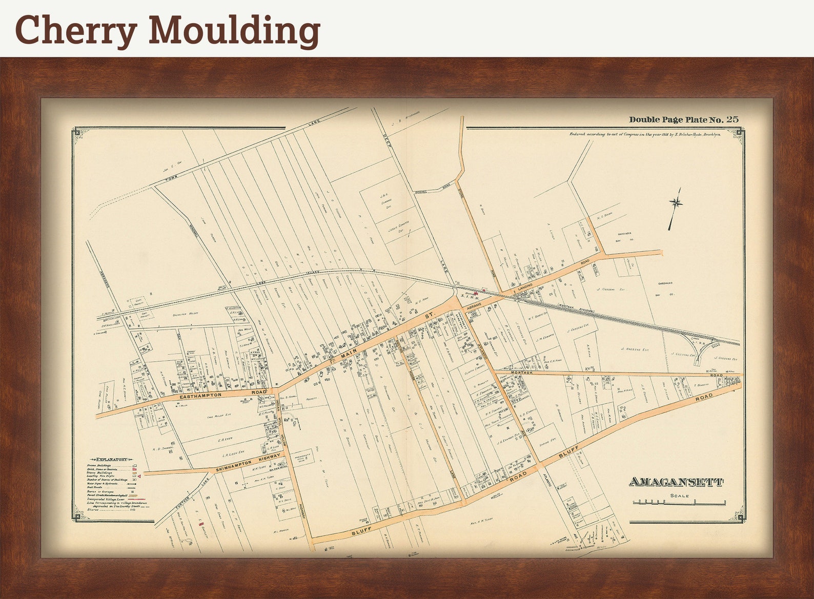 Amagansett Map, East Hampton 1916-SCANNED FROM ORIGINAL- 0059 - Etsy