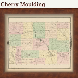 LAFAYETTE COUNTY, Wisconsin 1878 Map, Replica or Genuine Original - Etsy